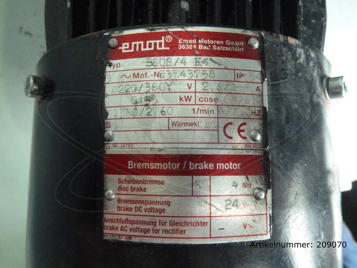Emod Motoren Drehstrommotor 0,55 kW + IMS Getriebe, B8 OS/4 K4 ...