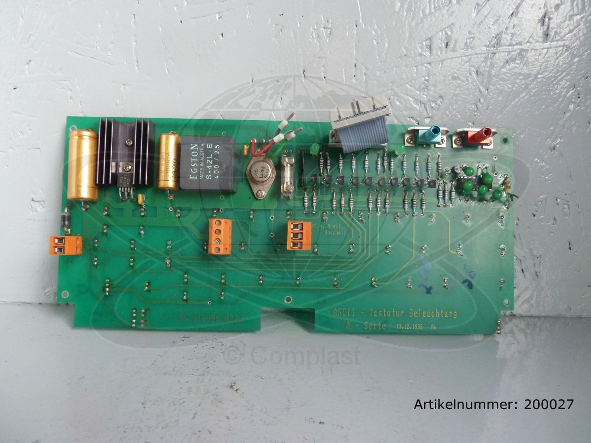 Ferromatik Milacron ASCII keyboard illumination - Complast GmbH